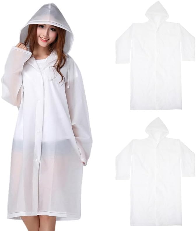 2-Pack Adult Waterproof Ponchos - Durable & Compact – Bramble