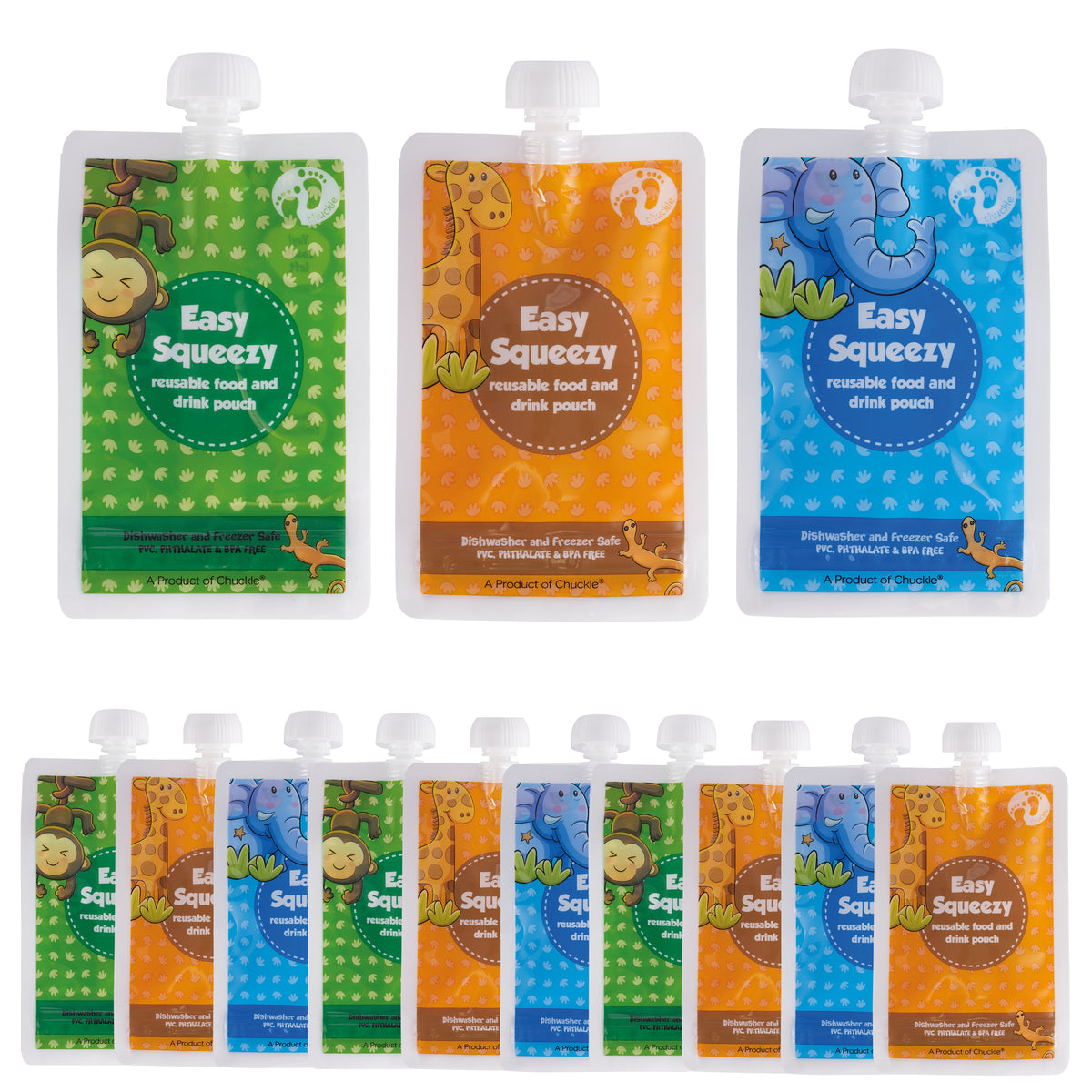 10 Eco-Friendly Reusable Food Pouches - BPA Free & Leak-Proof – Bramble