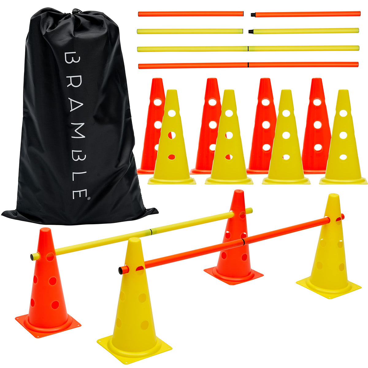 Adjustable Height Speed Agility Hurdles Set – Bramble